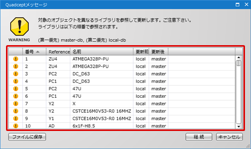 Quadcept - local-db / master-db / Library Cache使用時における参照の優先順位について